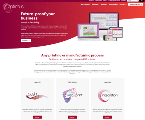 Optimus Web To Print Case Study from OPS